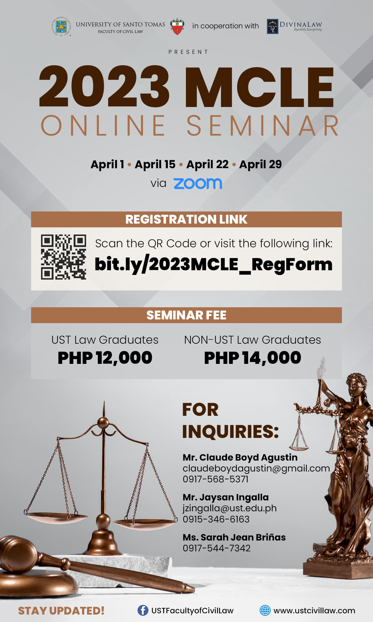 2023 MCLE Online Seminar Registration Details, Schedule of Lectures ...